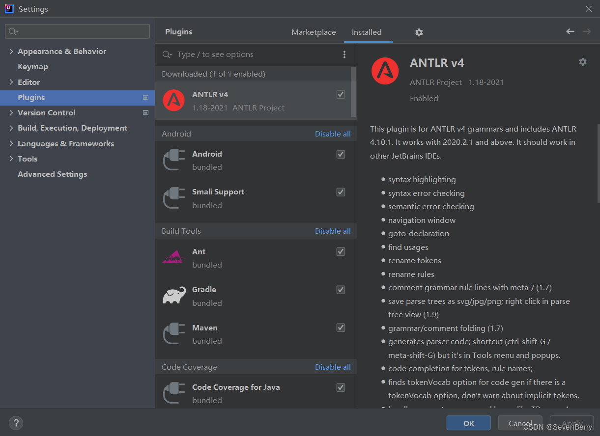 IDEA 中 ANTLR 4 的安装与使用_idea中使用antlr4-CSDN博客
