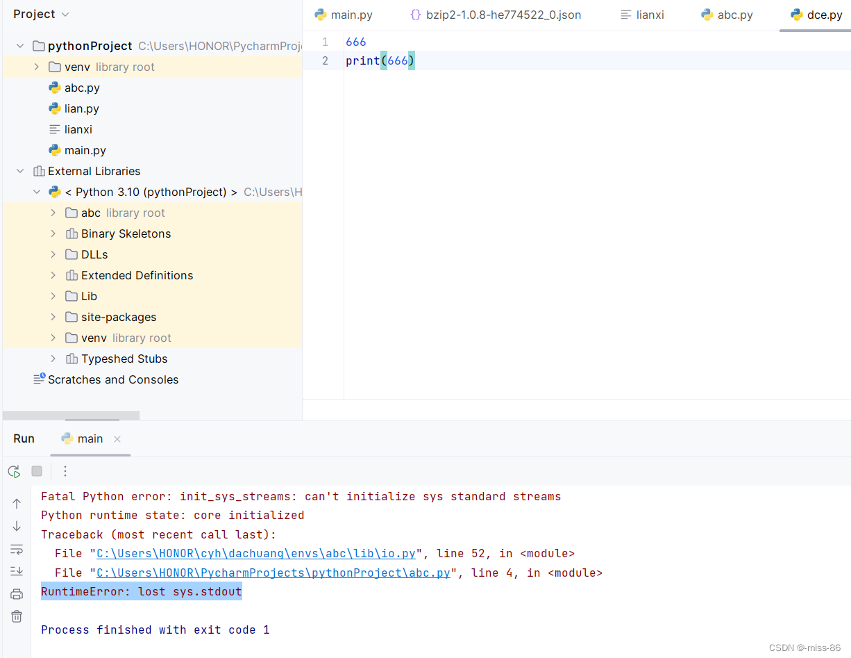 python Project这个软件里无法正确输出-CSDN博客