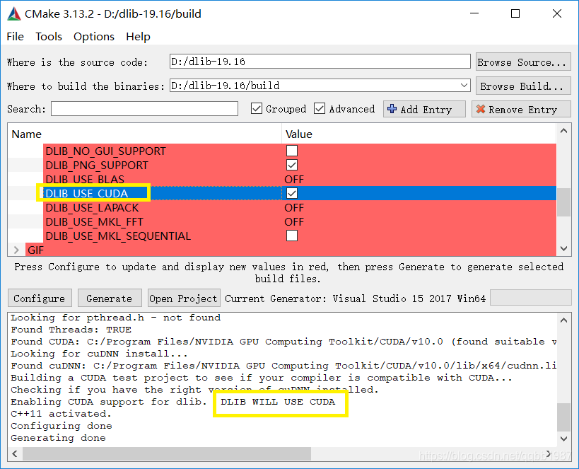 dlib19.6 + VS2017 CUDA正确配置_dlib 如何使用cuda-CSDN博客