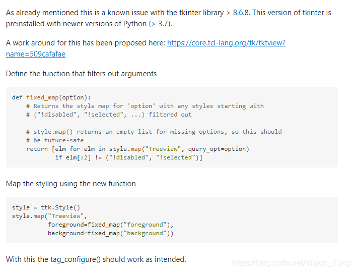 Tkinter Treeview tag_configure失效问题_treeview tags-CSDN博客