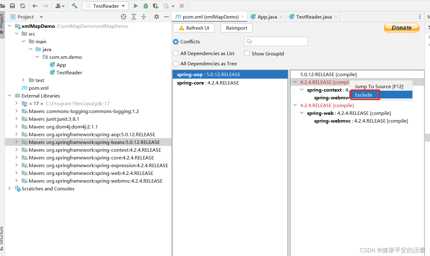 使用maven-helper插件解决jar包冲突案例3【经典版】_maven helper-CSDN博客