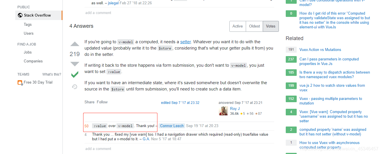 Vue : Computed property “name” was assigned to but it has no setter-CSDN博客