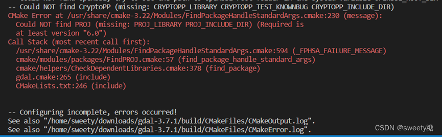 Linux下使用cmake安装gdal3.7_gdal linux-CSDN博客