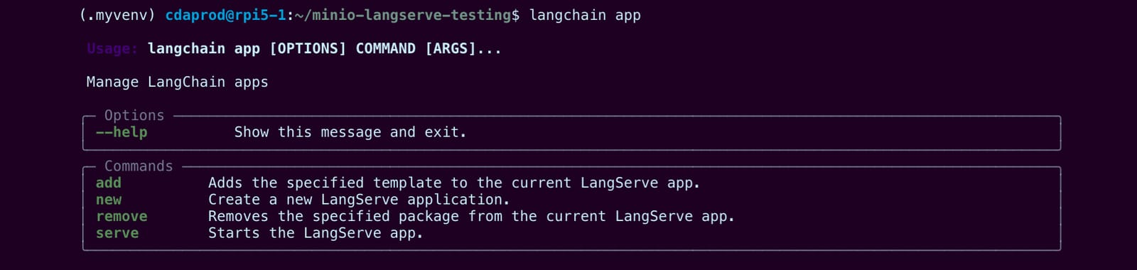 使用 LangServe 构建和部署 MinIO 支持的 LangChain Agent API_langchain-cli-CSDN博客