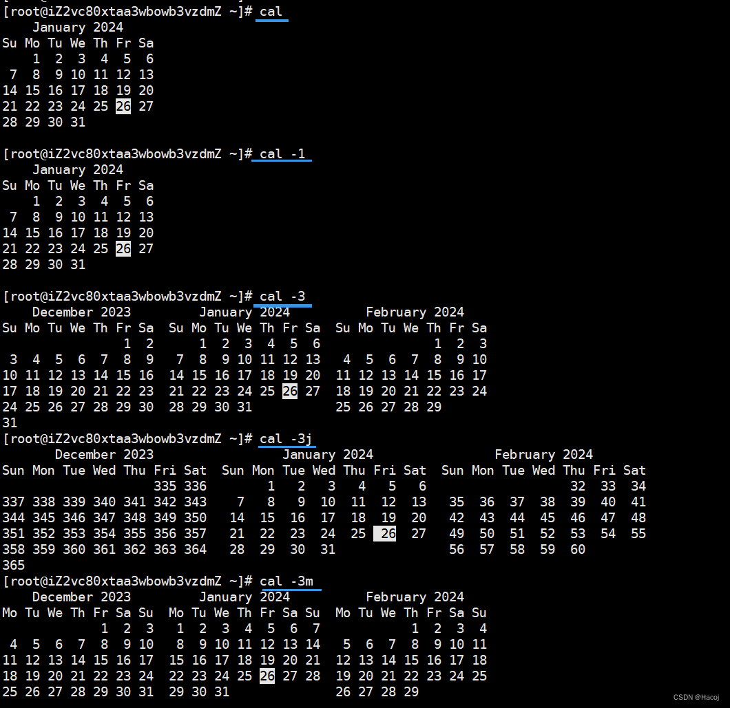 Linux常用指令-date，cal，histroy，find_linux exec date-CSDN博客