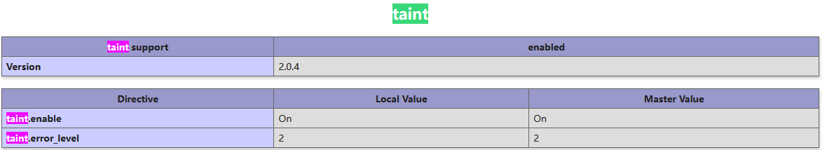 php taint 介绍_taint php-CSDN博客