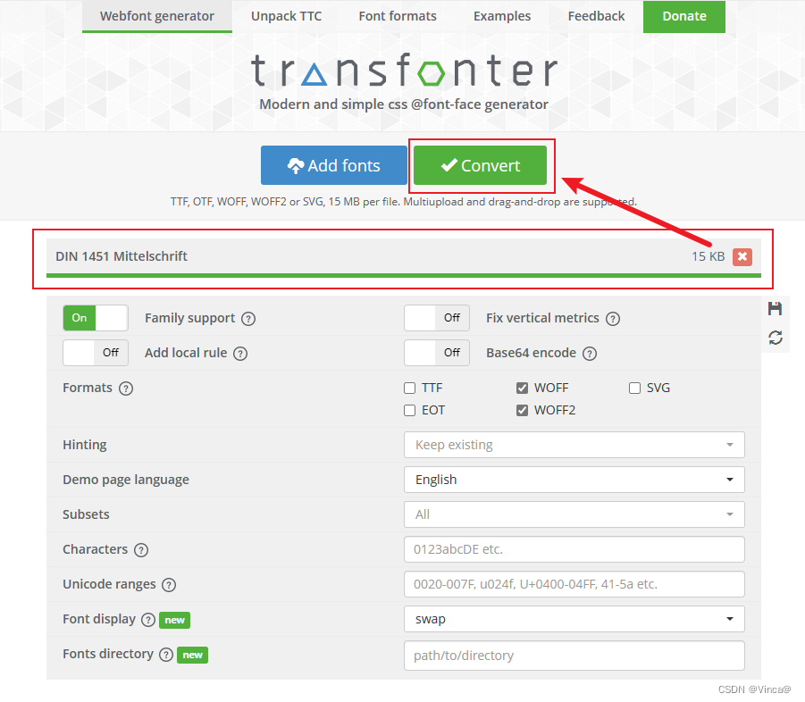 将字体文件 .ttf 转成 CSS @font-face 代码引入_ttf转css-CSDN博客