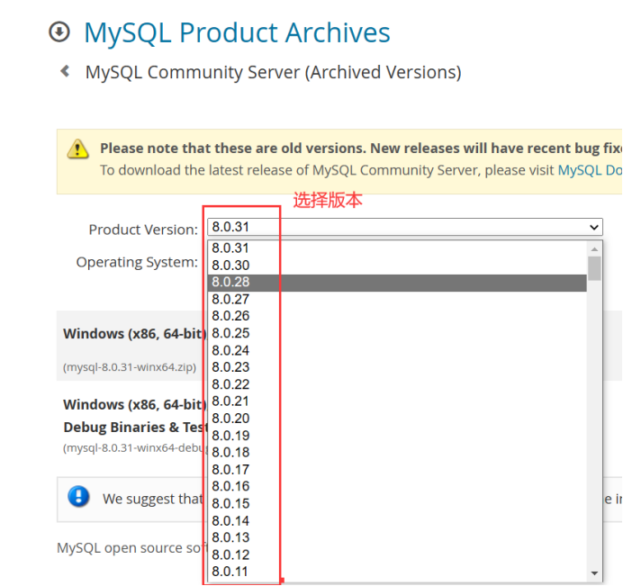 mysql安装指定版本详细教程mysql 8.0.28示例_mysql下载指定版本-CSDN博客