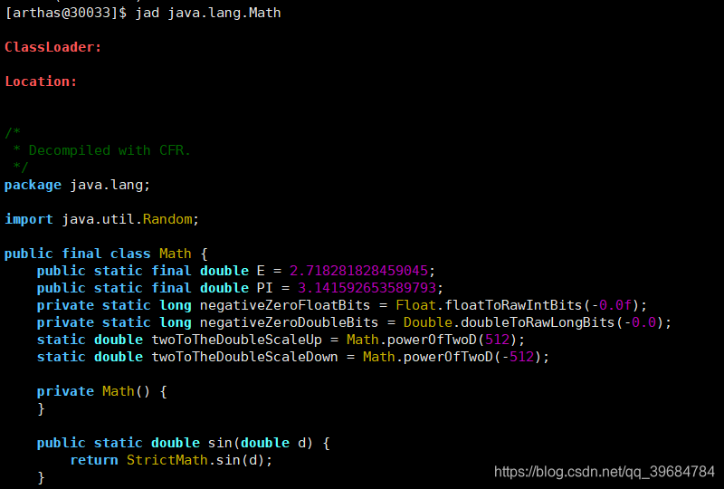 通过arthas 反编译线上包内的class文件_arthas反编译class-CSDN博客
