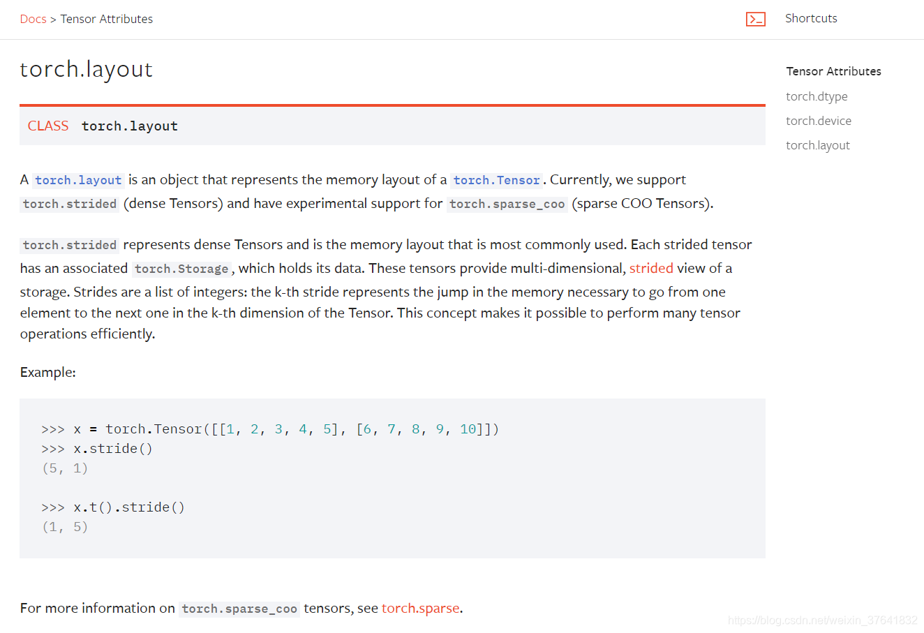 Pytorch（1+）：layout=torch.strided 意味着什么？理解 torch.layout-CSDN博客