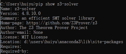 使用pip安装与测试Z3 SMT求解器-CSDN博客