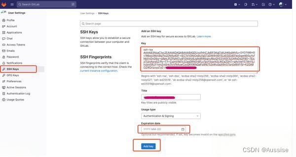 GitLab配置ssh key_gitlab设置sshkey-CSDN博客
