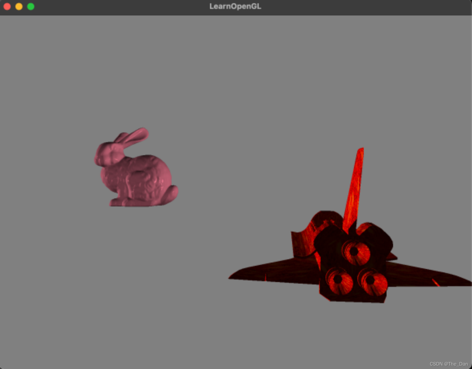 OpenGL课程设计 三维图形交互程序 bunny兔+飞机模型_opengl交互式三维模型观察程序实验-CSDN博客