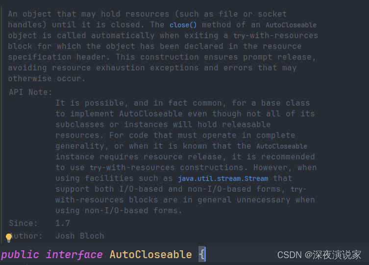 AutoCloseable 的用法-CSDN博客