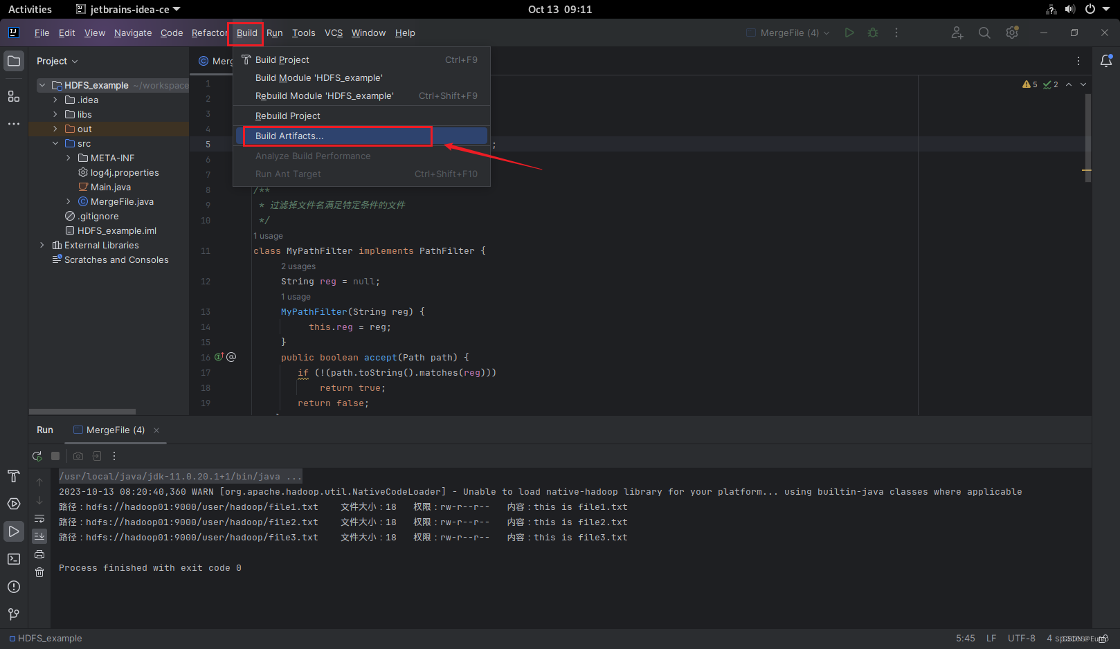 Hadoop(04) HDFS编程实践操作_linux使用vim创建文件到hdfs-CSDN博客