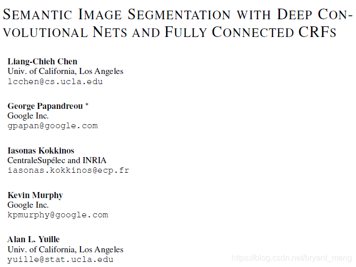 【DeepLab-v1】《Semantic Image Segmentation with Deep Convolutional Nets and Fully Connected CRFs ...
