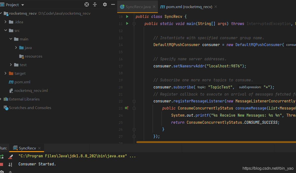 IDEA创建maven项目测试rocketMQ_org.apache.rocketmq maven-CSDN博客