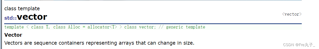 C++vector动态容器类_std::vector 动态容器-CSDN博客