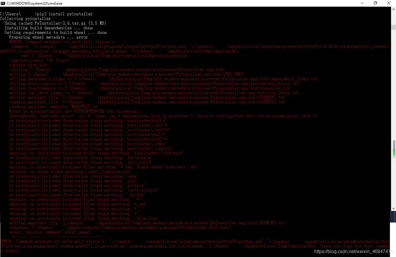 pip安装第三方模块老是报错？多种常见错误，进来看看解决方案！_python pip install报错-CSDN博客