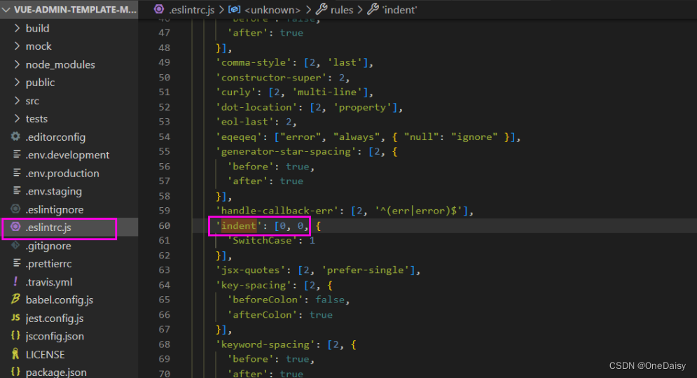 Vuecli run err :Expected indentation of 2 spaces but found 4_expected indentation of 20 spaces ...