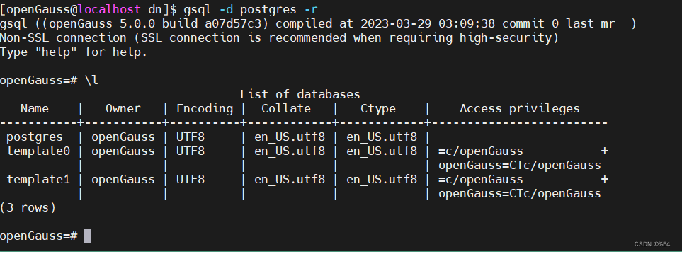 openGauss数据库安装(5.0.0企业版安装)_opengauss-5.0.0-openeuler-64bit-all.tar.gz ...