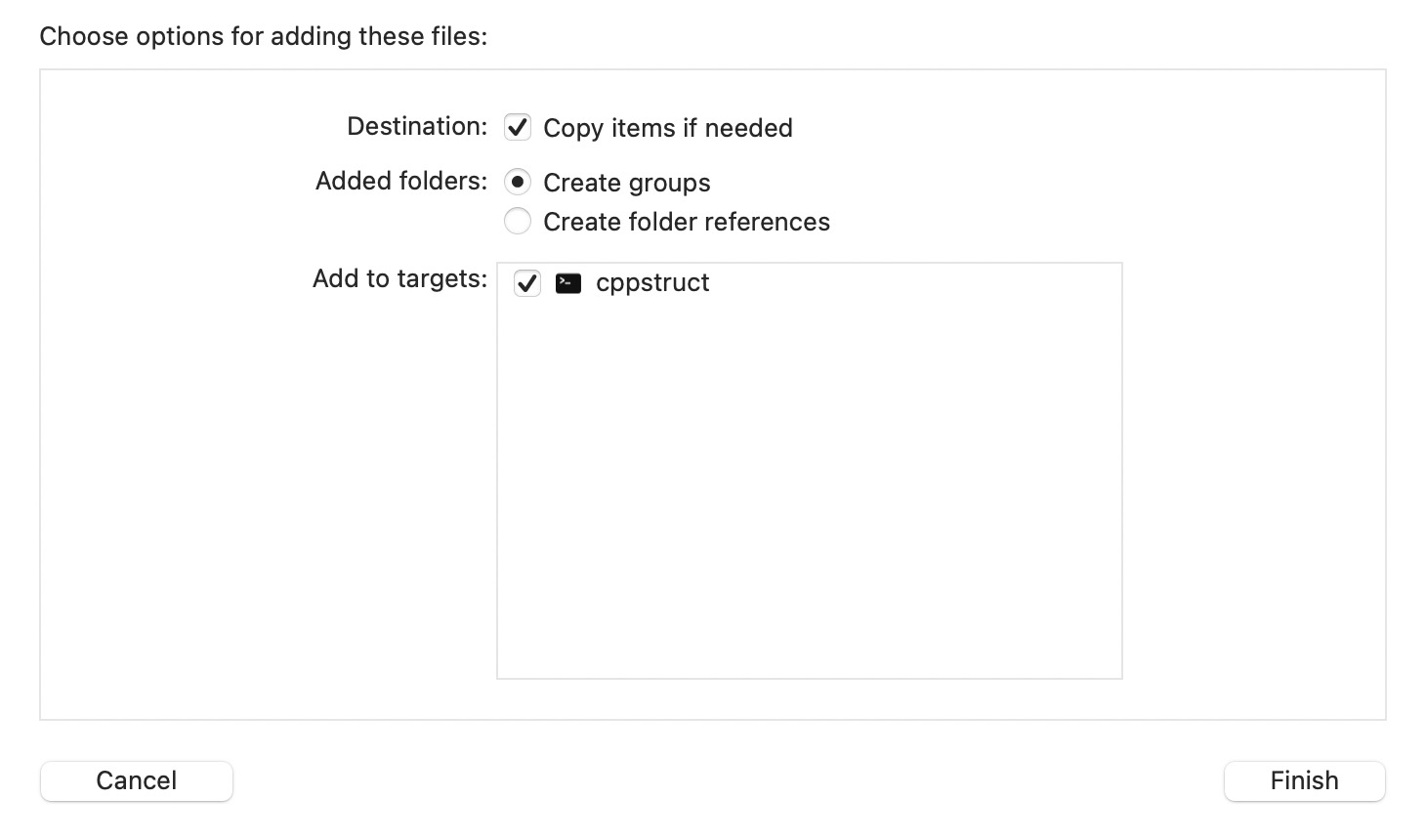 Mac M1 Xcode创建并运行c++项目，附带引入外部文件_xcode编写c++ organization identifier-CSDN博客