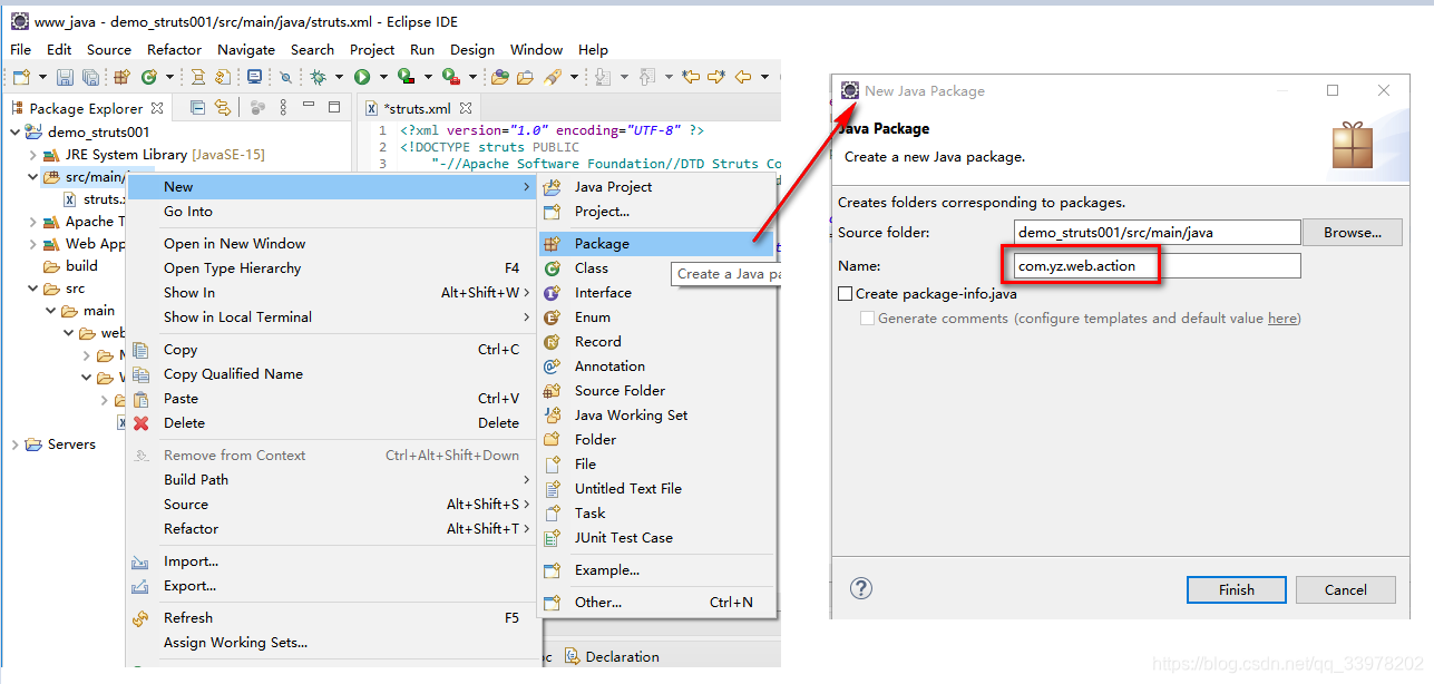 Eclipse创建struts项目并打印Hello world-CSDN博客