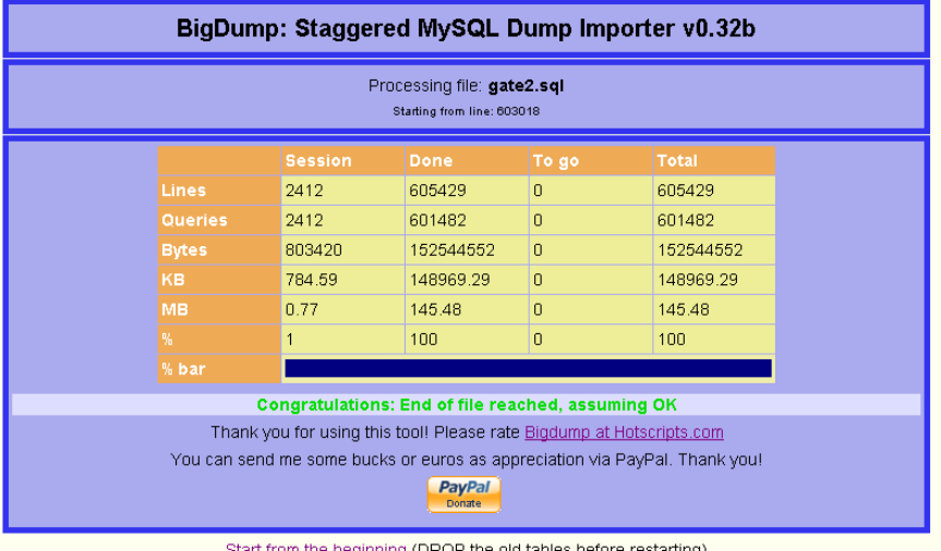 用 BigDump 工具导入超大 MySQL 数据库备份文件-CSDN博客