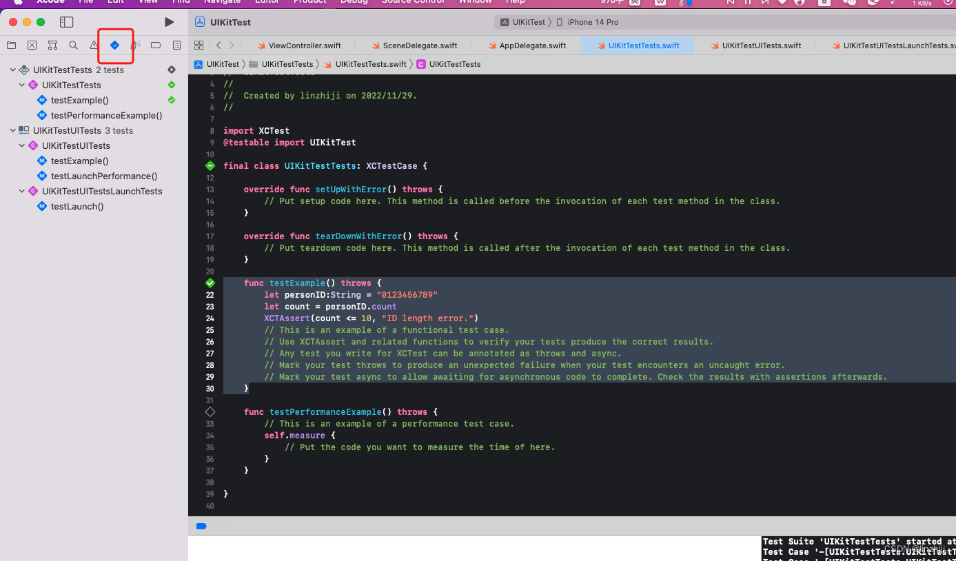 Xcode Swift 单元测试 Testxcode 单元test Swift Csdn博客