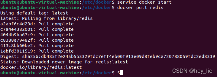 ubuntu虚拟机使用docker拉去redis失败，解决_error pulling image configuration: unexpected eof-CSDN博客