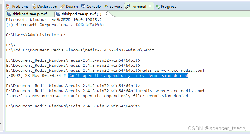 Can‘t open the append-only file: Permission denied_can't open or create append-only dir ...