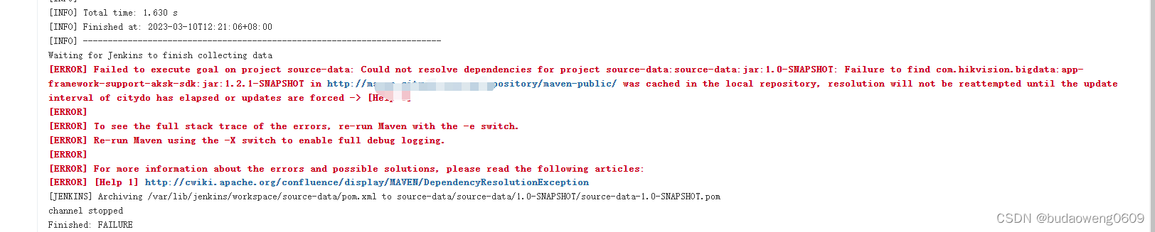 Could not resolve dependencies for project-CSDN博客