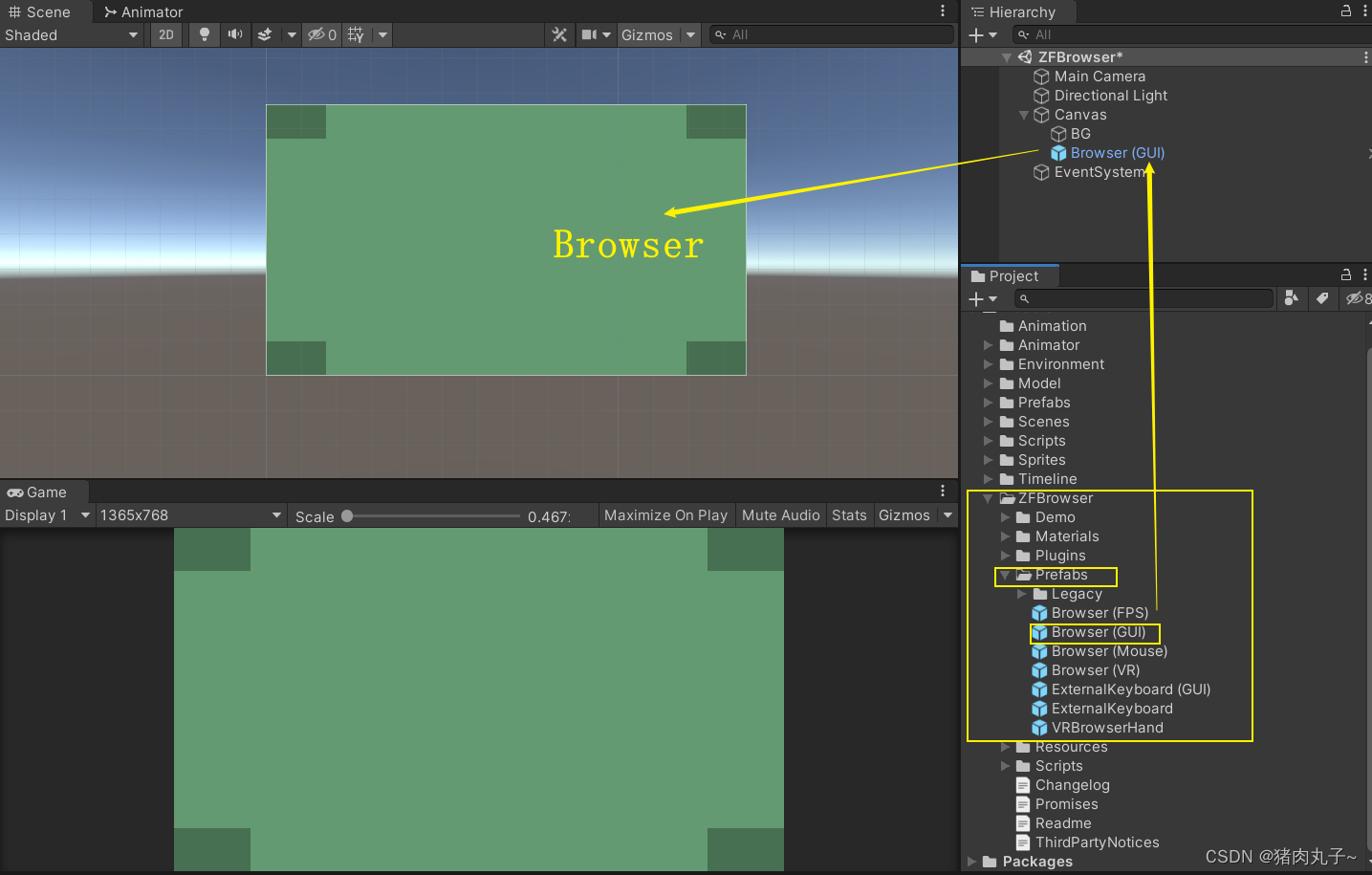 【unity3d插件】embedded Browser（zfbrowser） — 快速实现pc端内嵌网页（有详细图解） Csdn博客 0653