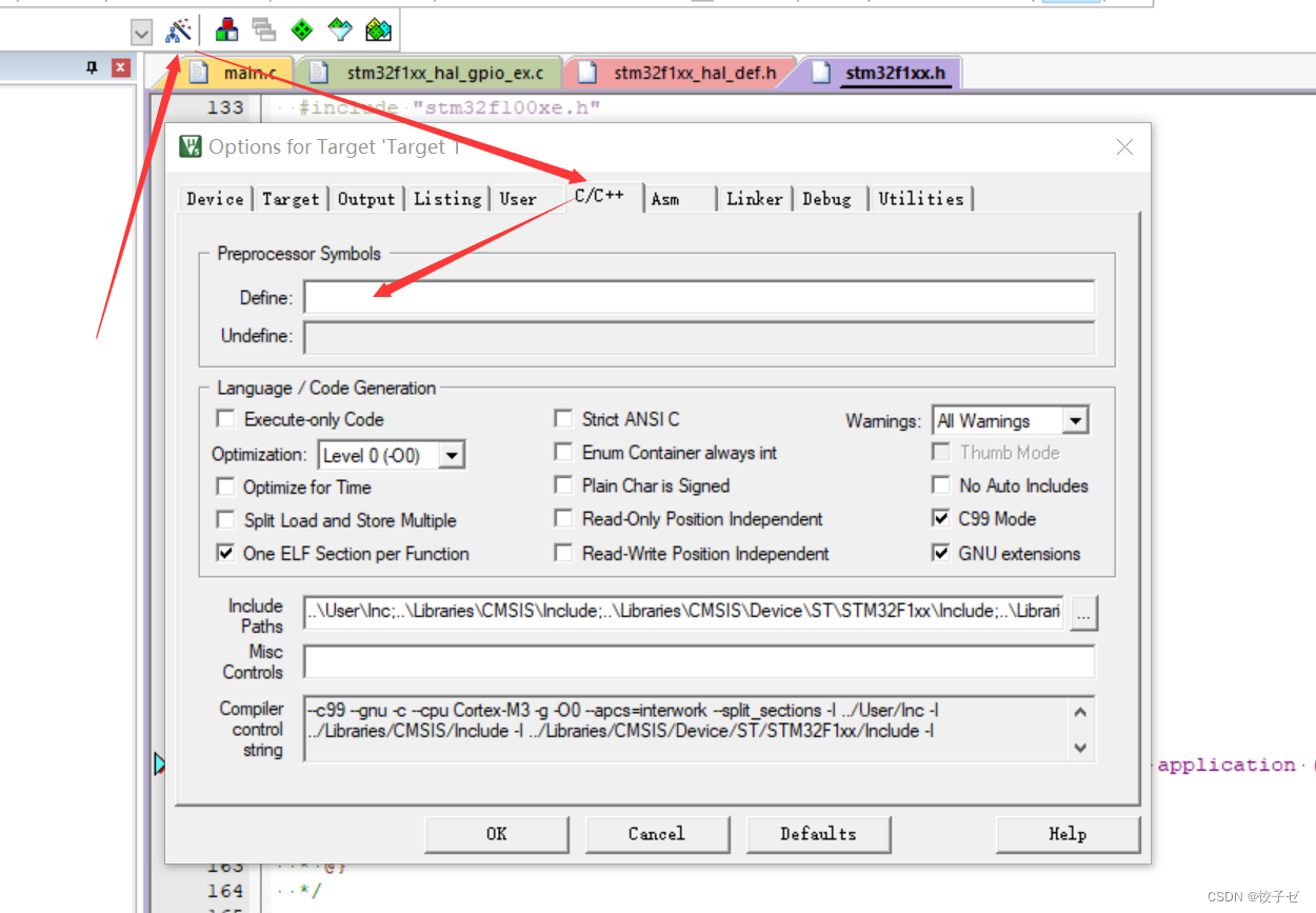 Keil报错please Select First The Target Stm32f1xx Device Used In Your Application In Stm32f1xx H
