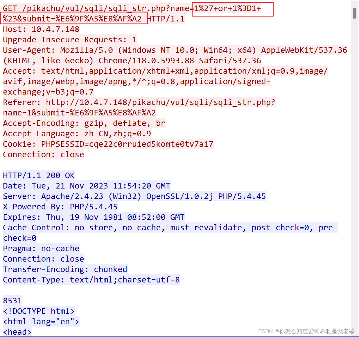 识别SQL注入攻击的流量特征：Wireshark分析与User-Agent线索-CSDN博客