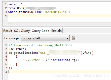 【MongoDB】Studio 3T使用技巧--JavaScript, Java, Python, C# and PHP代码自生成_studio 3t 的explain语句-CSDN博客