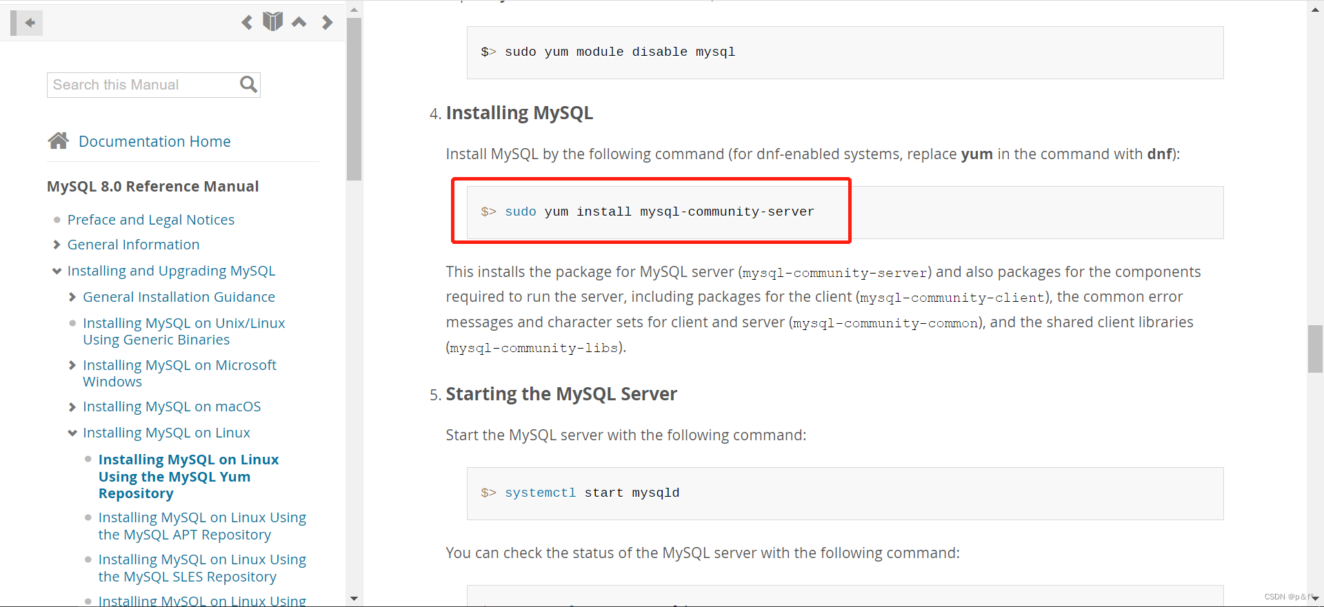 yum方式在CentOs7安装mysql8_centos7 yum mysql8-CSDN博客