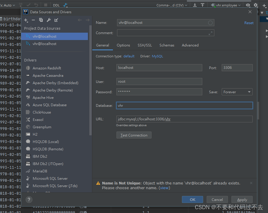 IDEA连接mysql数据库（Server returns invalid timezone. Need to set ‘serverTimezone‘ property.）_idea连接 ...