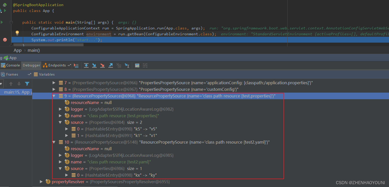 在spring boot 项目下，将自定义配置文件加入 environment_springboot启动时把properties文件加载到environment-CSDN博客