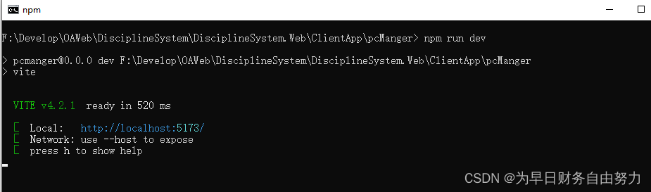 构建一个 Vite + Vue 项目_npm create --template-CSDN博客