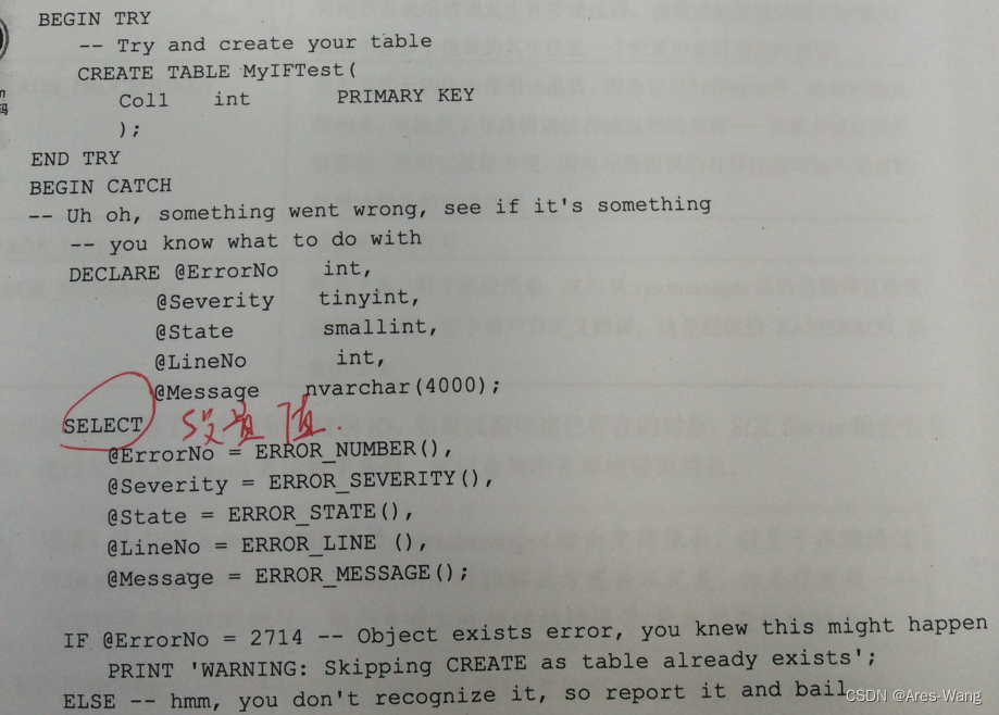 SQL Try Catch-CSDN博客