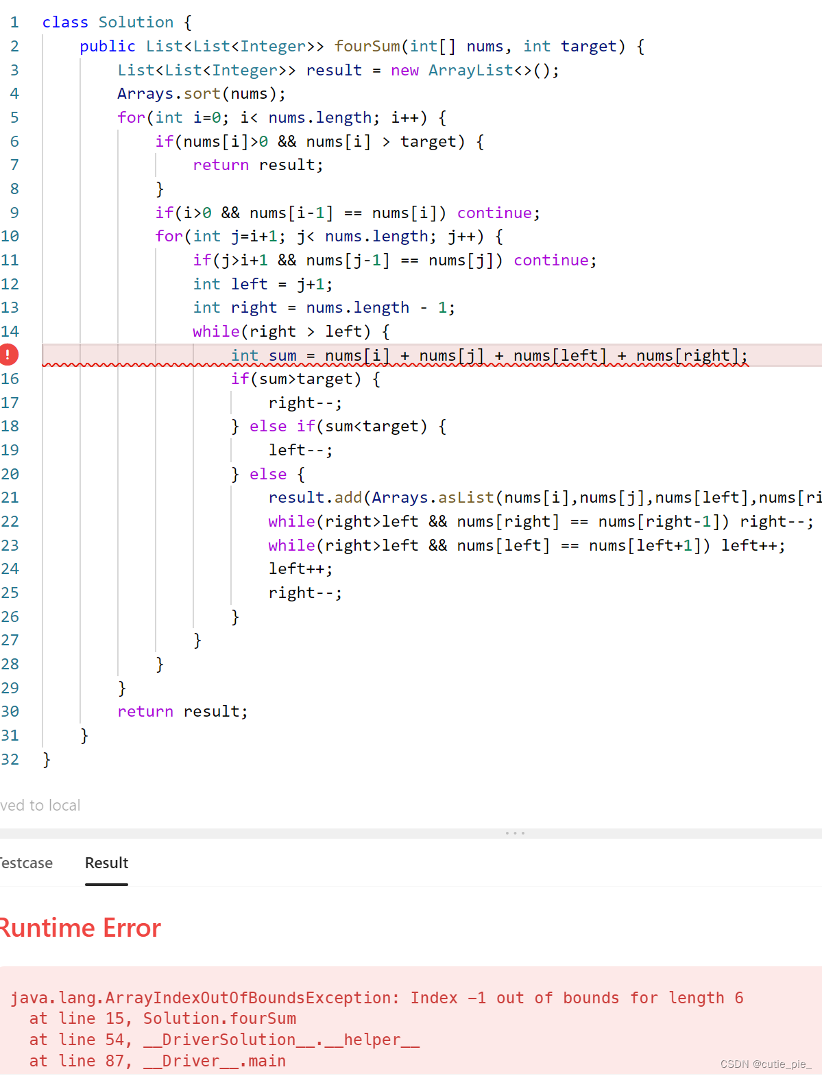 Day 7 - 1/1/2024 - LeetCode # 454, #383, #15,#18-CSDN博客