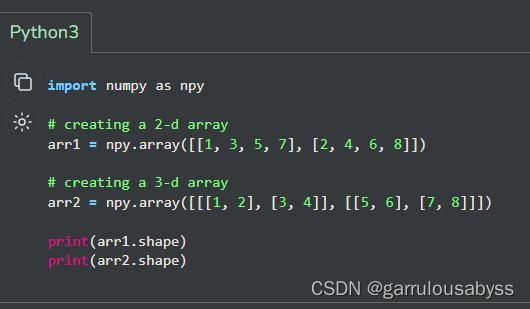 python + numpy test-CSDN博客