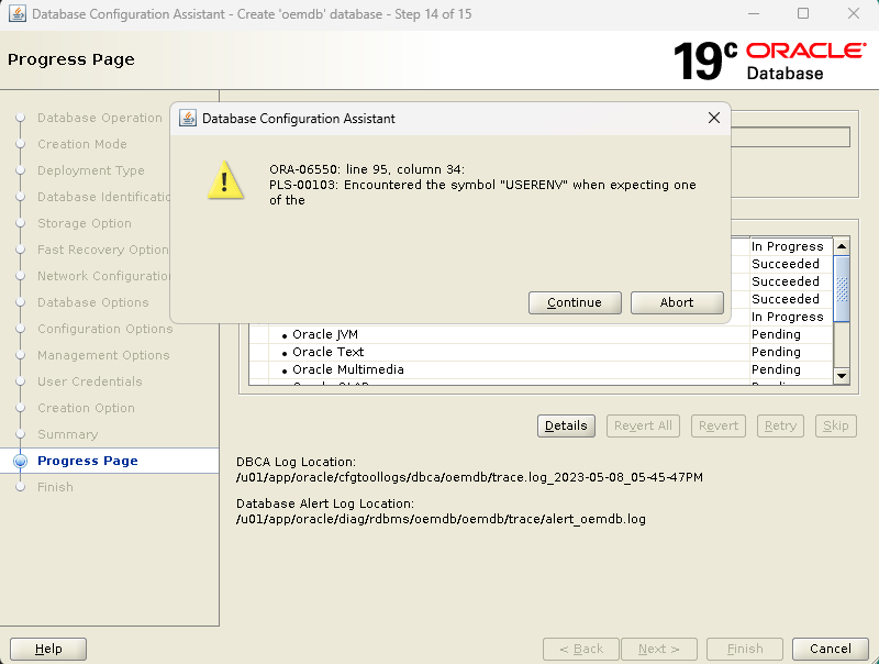 Oracle设置"export ORA_NCHAR_LITERAL_REPLACE=true"导致dbca报错ORA-24450: Cannot pre-process OCI ...