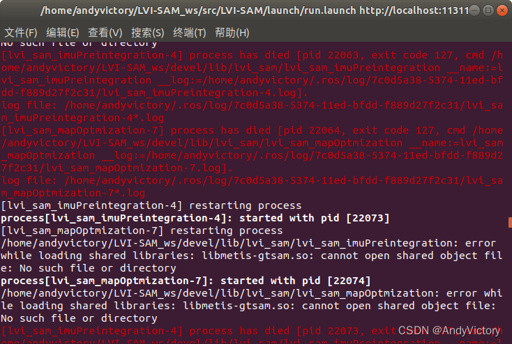 LVI-SAM代码复现、调试与运行_lvi-sam 运行时 vis子系统没有启动并报错 [error] [1699449280.1458-CSDN博客
