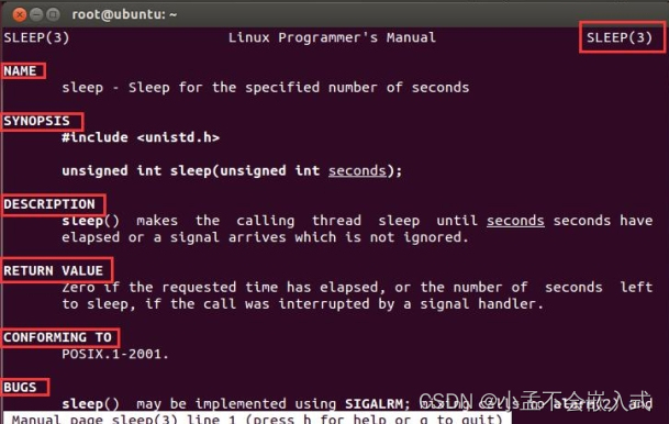 Linux系统编程——man手册的使用-CSDN博客
