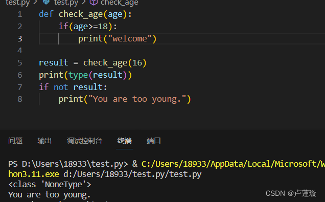 python函数的None类型返回值_返回none-CSDN博客