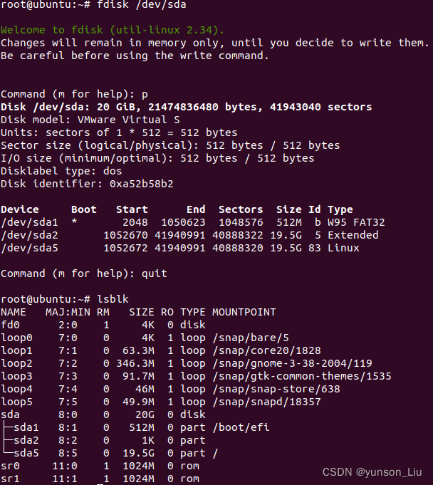 ubuntu 20.04 tls桌面版扩/dev/sda5盘对应的/分区_ubuntu sda5在sda2下面-CSDN博客