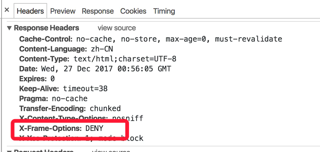 spring boot 异常Refused to display in a frame because it set 'X-Frame-Options' to 'DENY'-CSDN博客