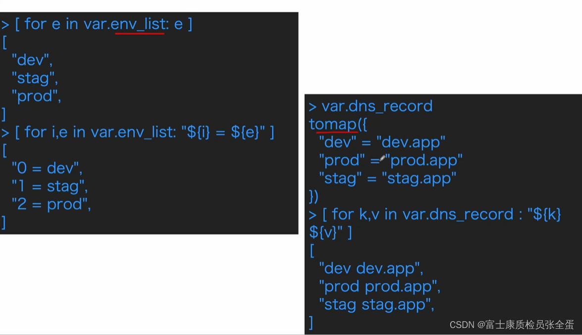 Terraform expressions 表达式_terraform 遍历list(map)-CSDN博客